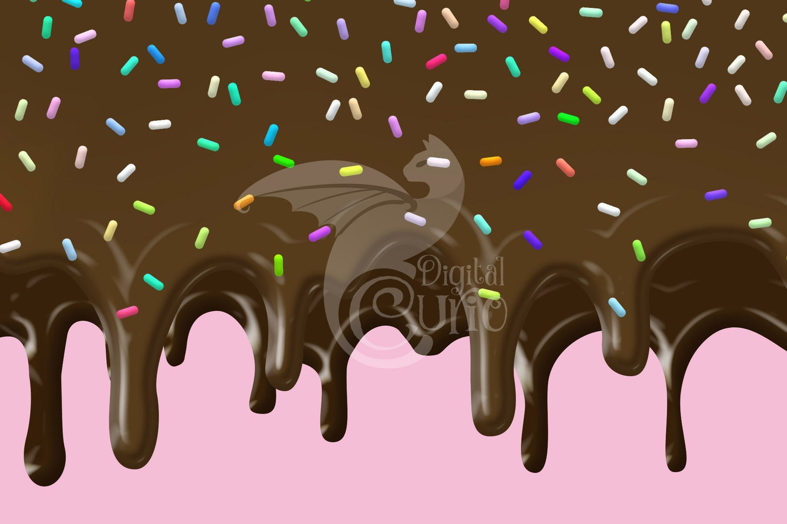 Frosting Drips Digital Paper Dripping Chocolate and - Etsy