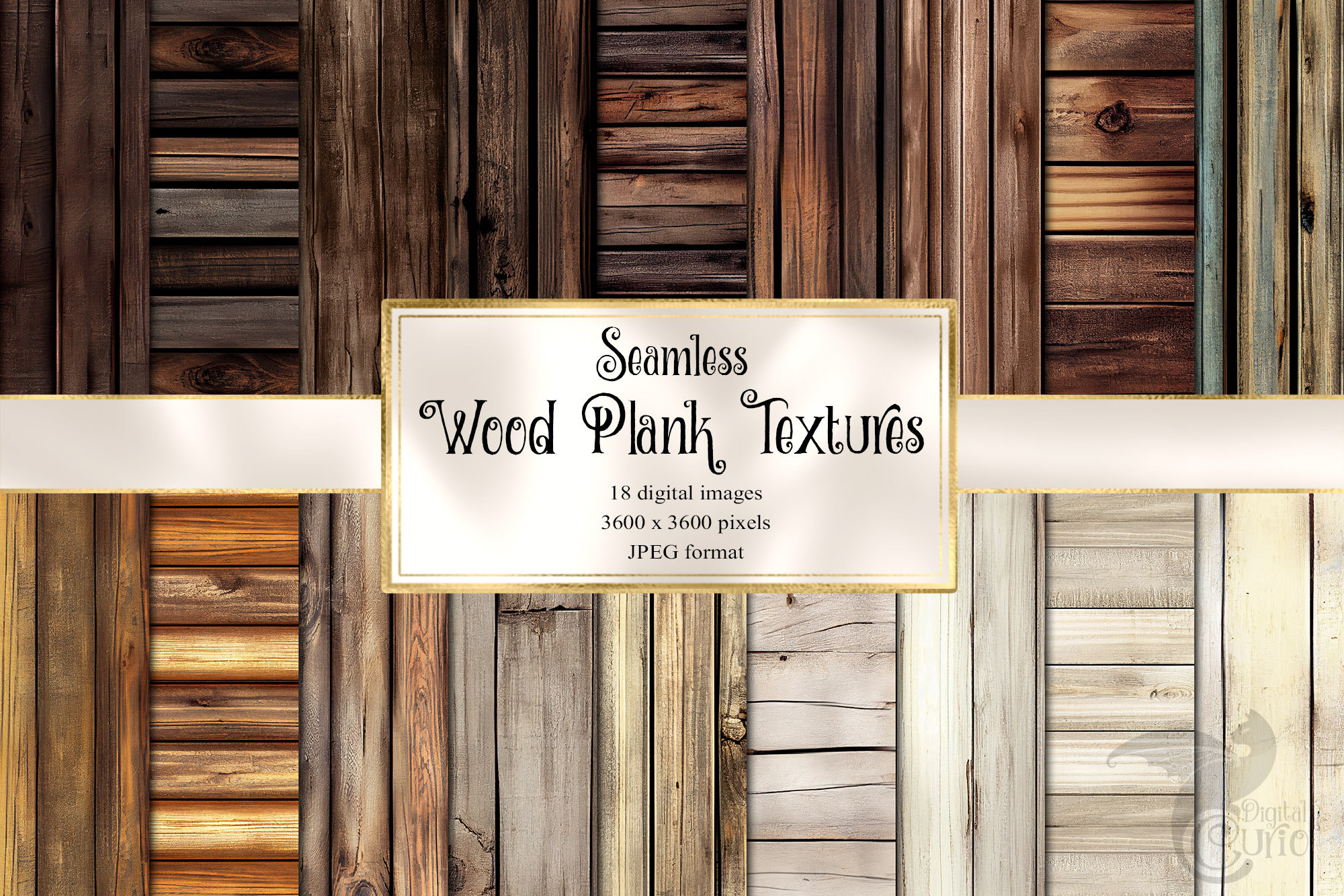 Seamless Wood Plank Textures Digital Paper Rustic Wood - Etsy