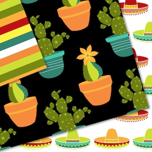 Cinco De Mayo Digital Paper, Fiesta Seamless Patterns (digital Download ...