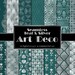 Teal and Silver Art Deco Digital Paper Seamless Deco Patterns - Etsy