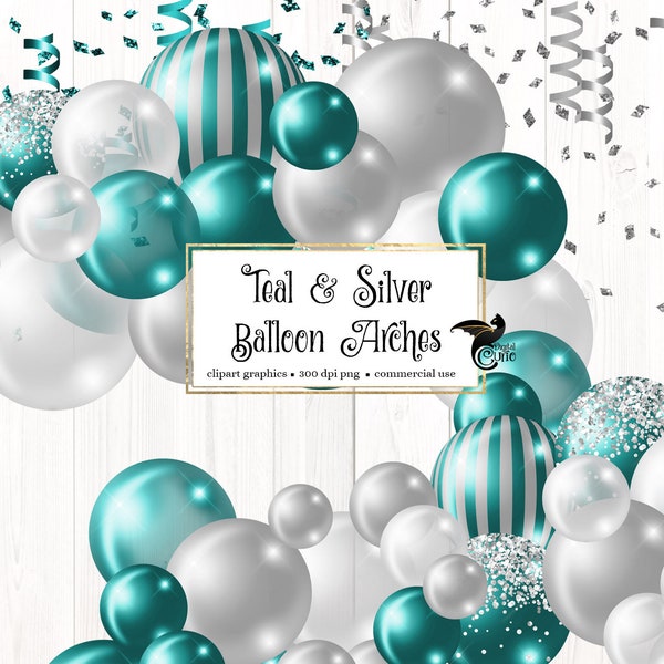 Blue Balloon Arch Clipart - Etsy