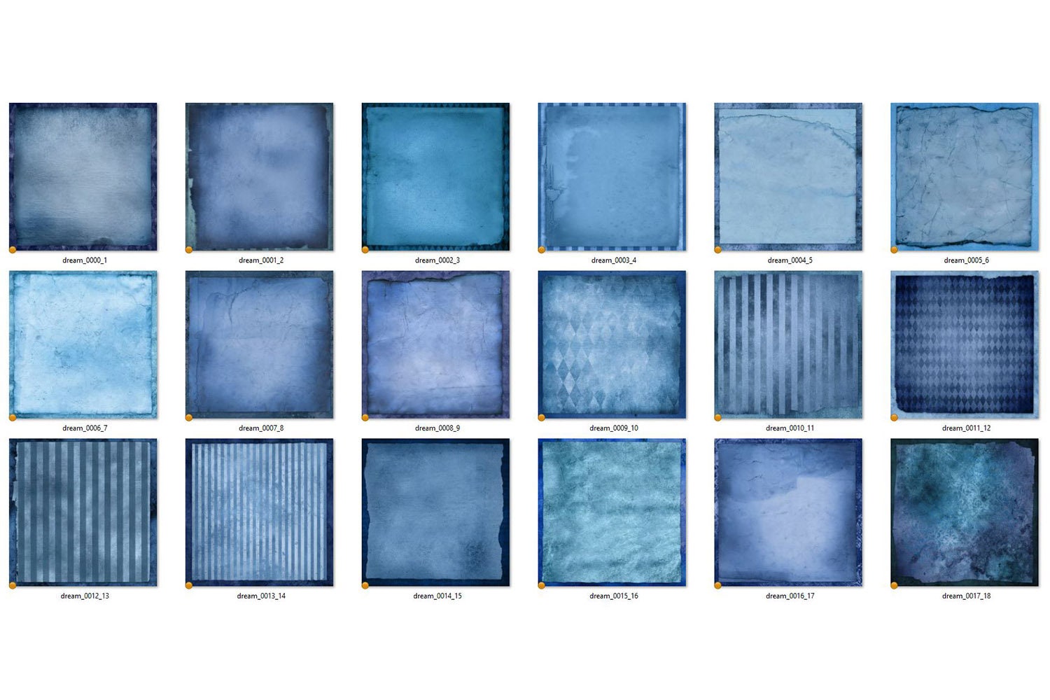 Cerulean Dream Digital Paper, Blue Old Paper Textures Vintage ...