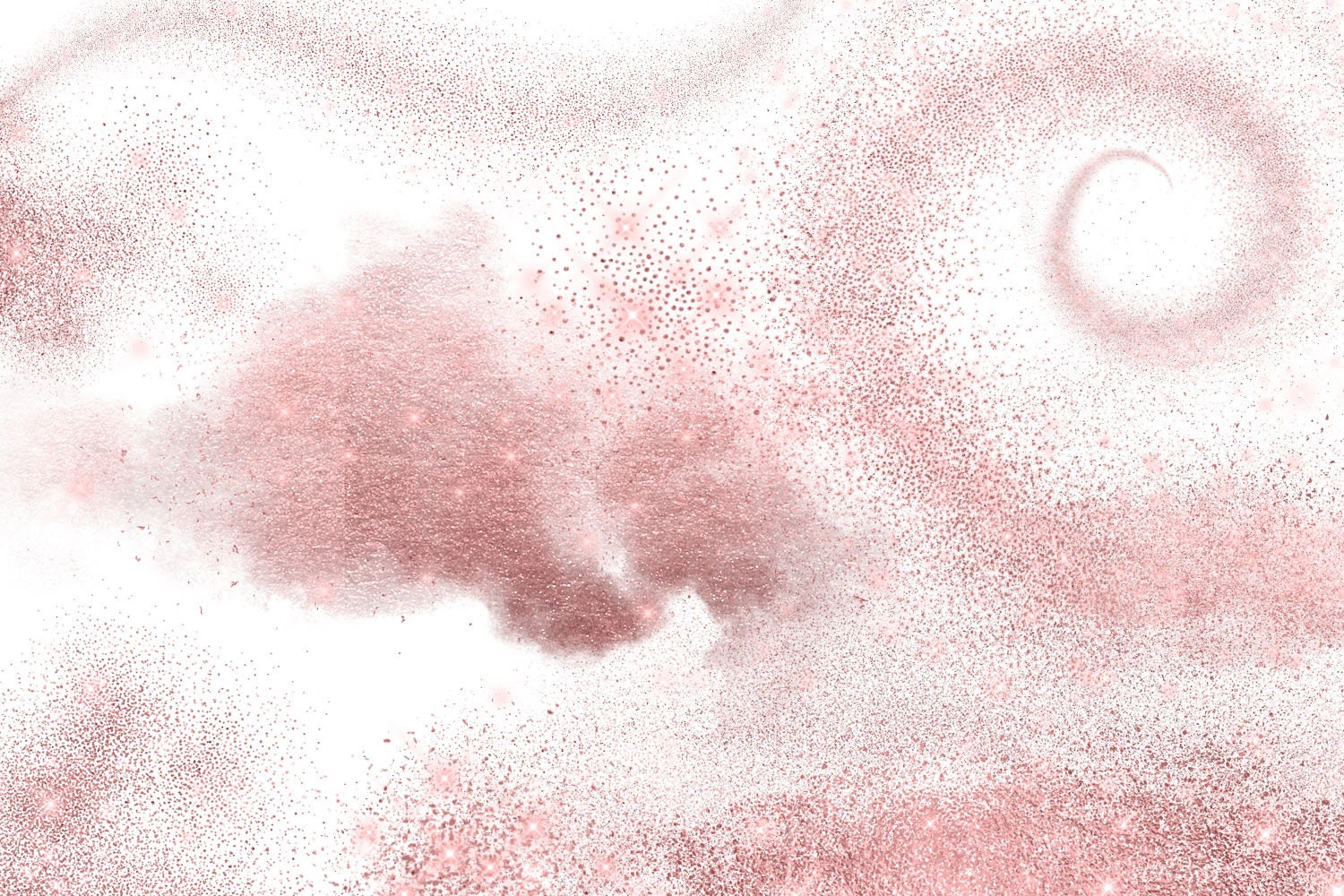 Rose Gold Dust Clipart Rose Gold Glitter Clip Art Pixie - Etsy