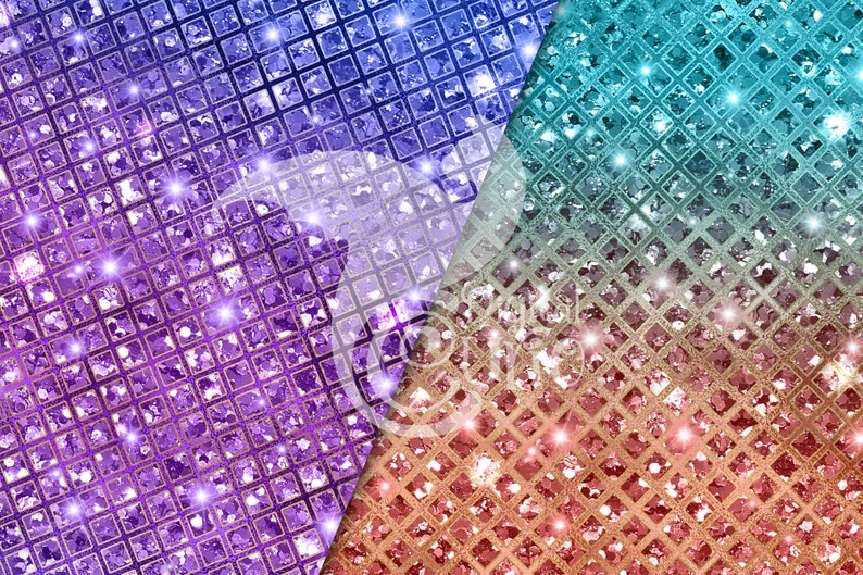 Ombre Glitter Diamond Digital Paper, Seamless Texture (digital Download ...