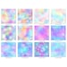 Pastel Galaxy Digital Paper, Seamless Rainbow Starry Night Backgrounds ...