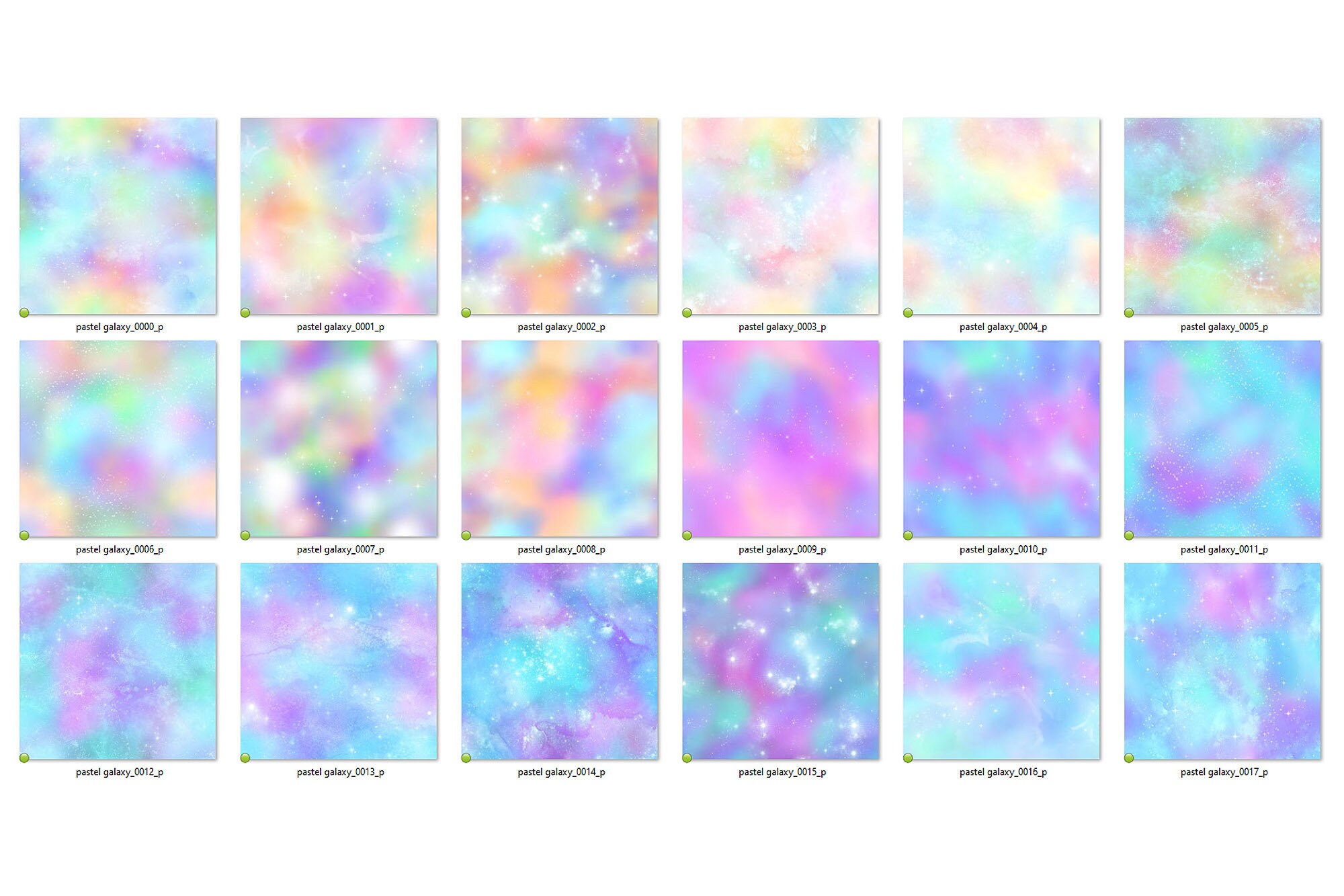 Pastel Galaxy Digital Paper, Seamless Starry Night Sky (digital ...
