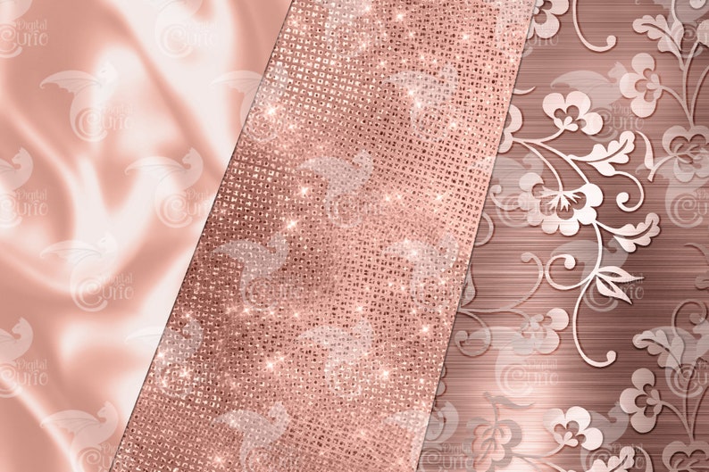 Ultimate Rose Gold Textures Seamless Digital Paper Metallic - Etsy