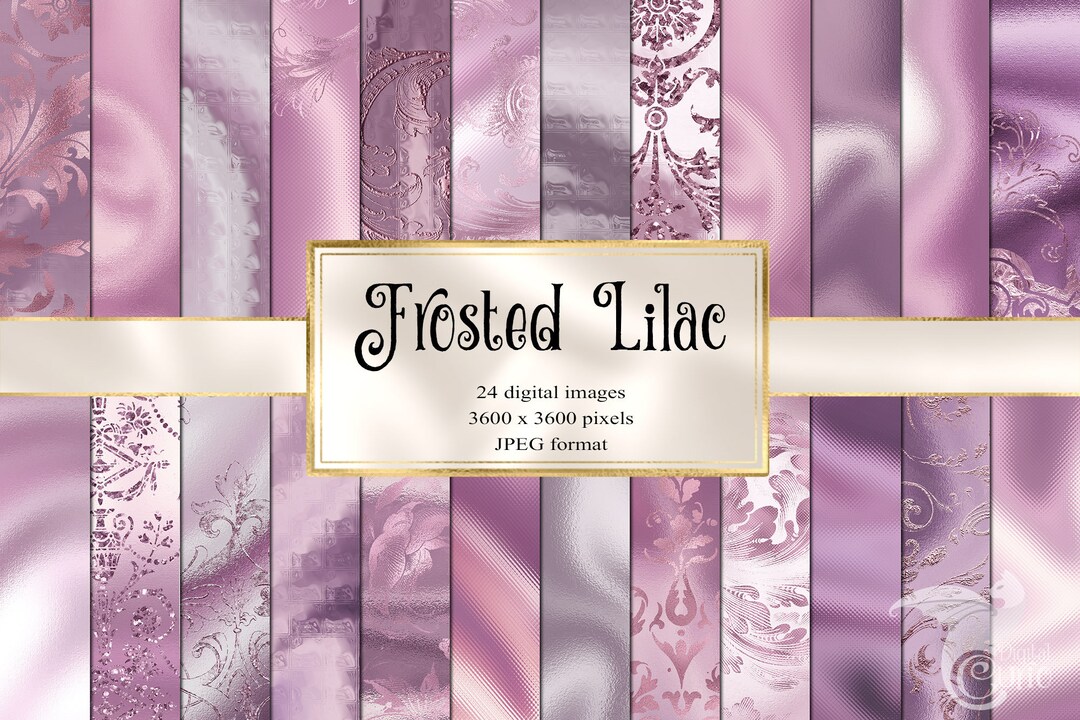 Frosted Lilac Digital Paper – Shimmering Purple Foil Textures (JPG) - Etsy