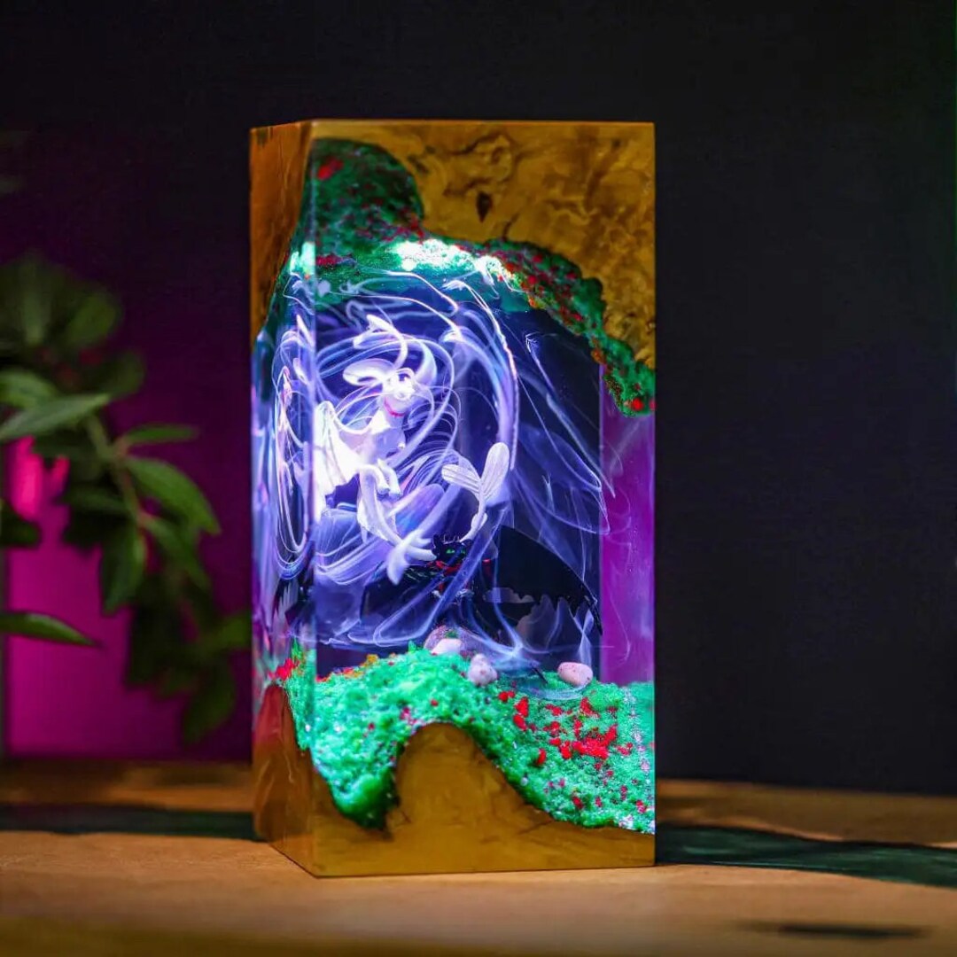 Toothless and Light Furry How to Train Your Dragon Epoxy Resin Wood ...