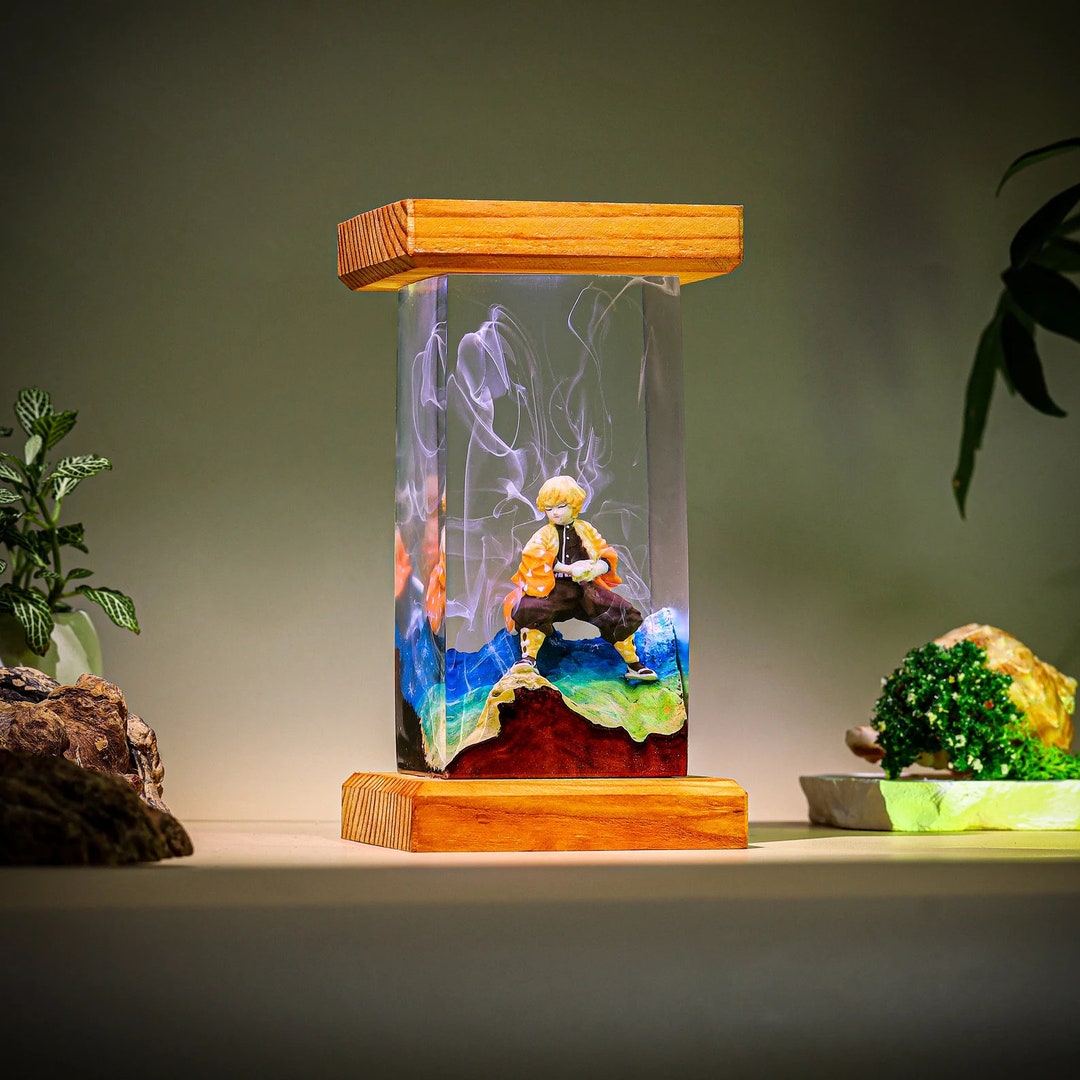 Kimetsu No Yaiba Agatsuma Zenitsu Resin Lamp, Demon Night Light ...