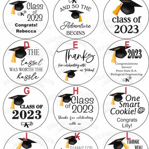 Graduation Labels, Graduation Stickers, Graduation 2023, Labels ...