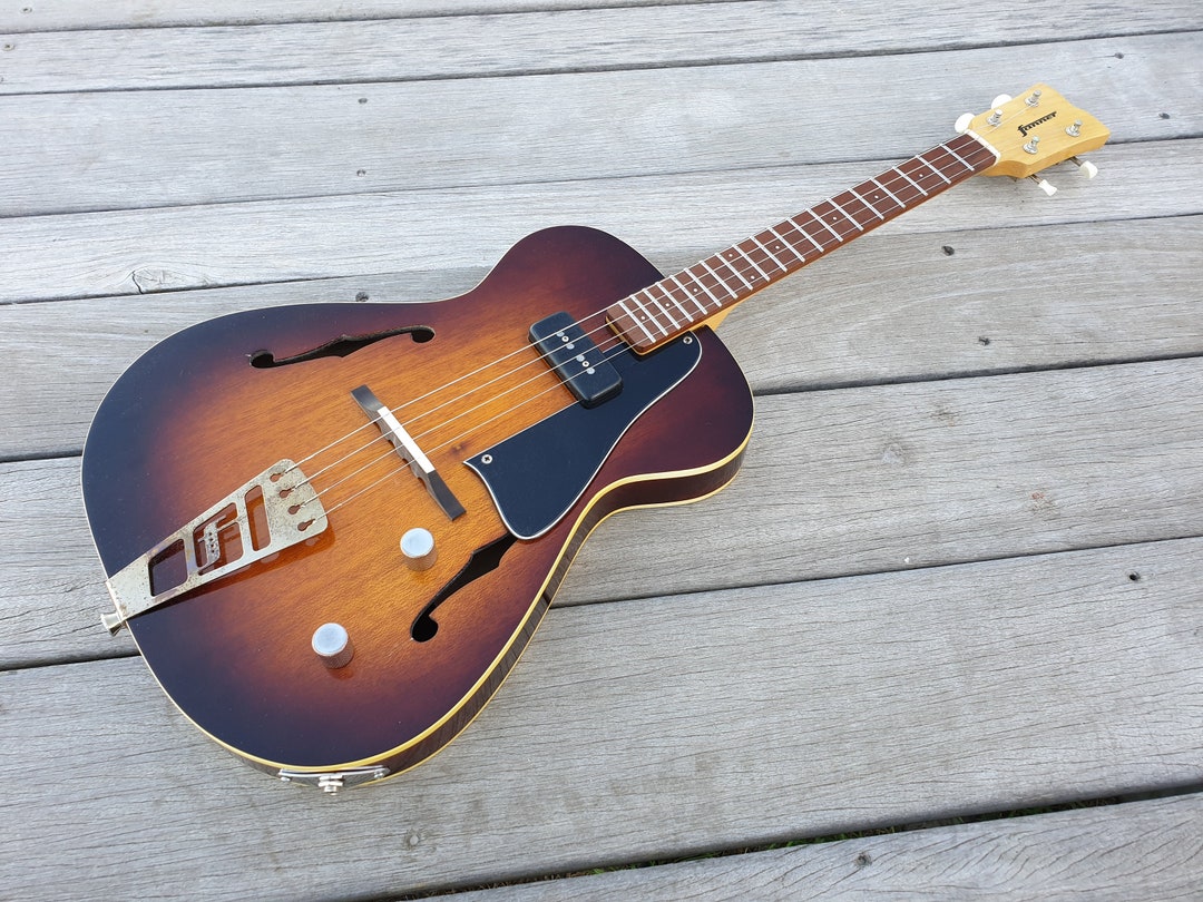 Custom Build Jazzy Baritone Semi-hollow Body Electric Ukulele. Single ...