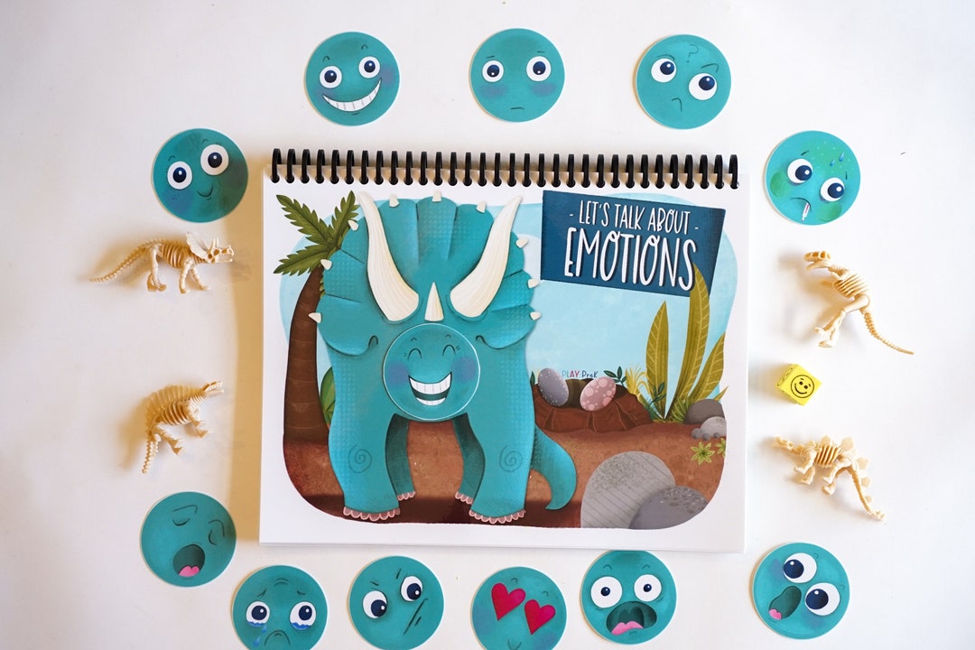 Dinosaur Themed Emotions Chart Printable Feelings Chart - Etsy UK