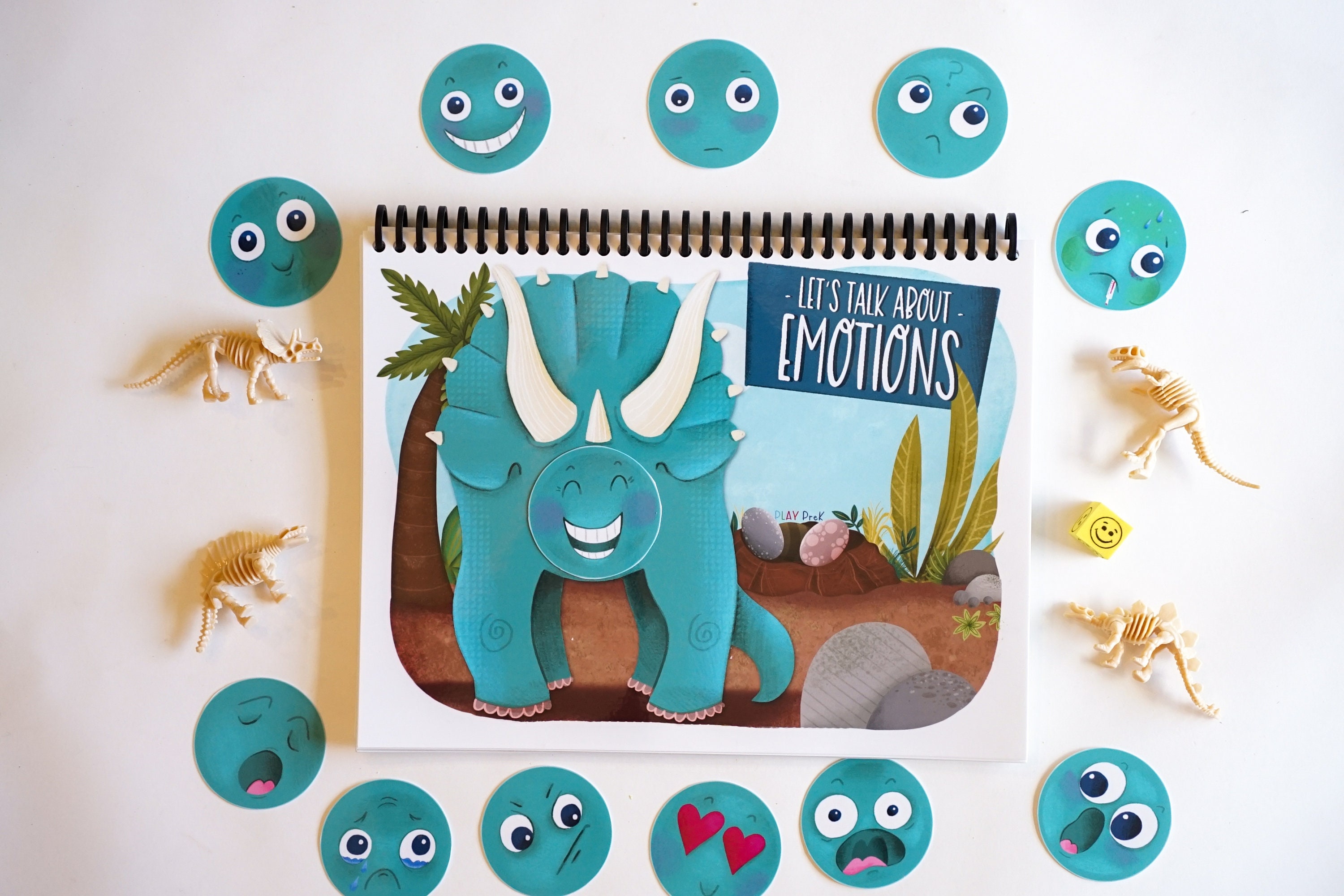 Dinosaur Themed Emotions Chart Printable Feelings Chart - Etsy UK