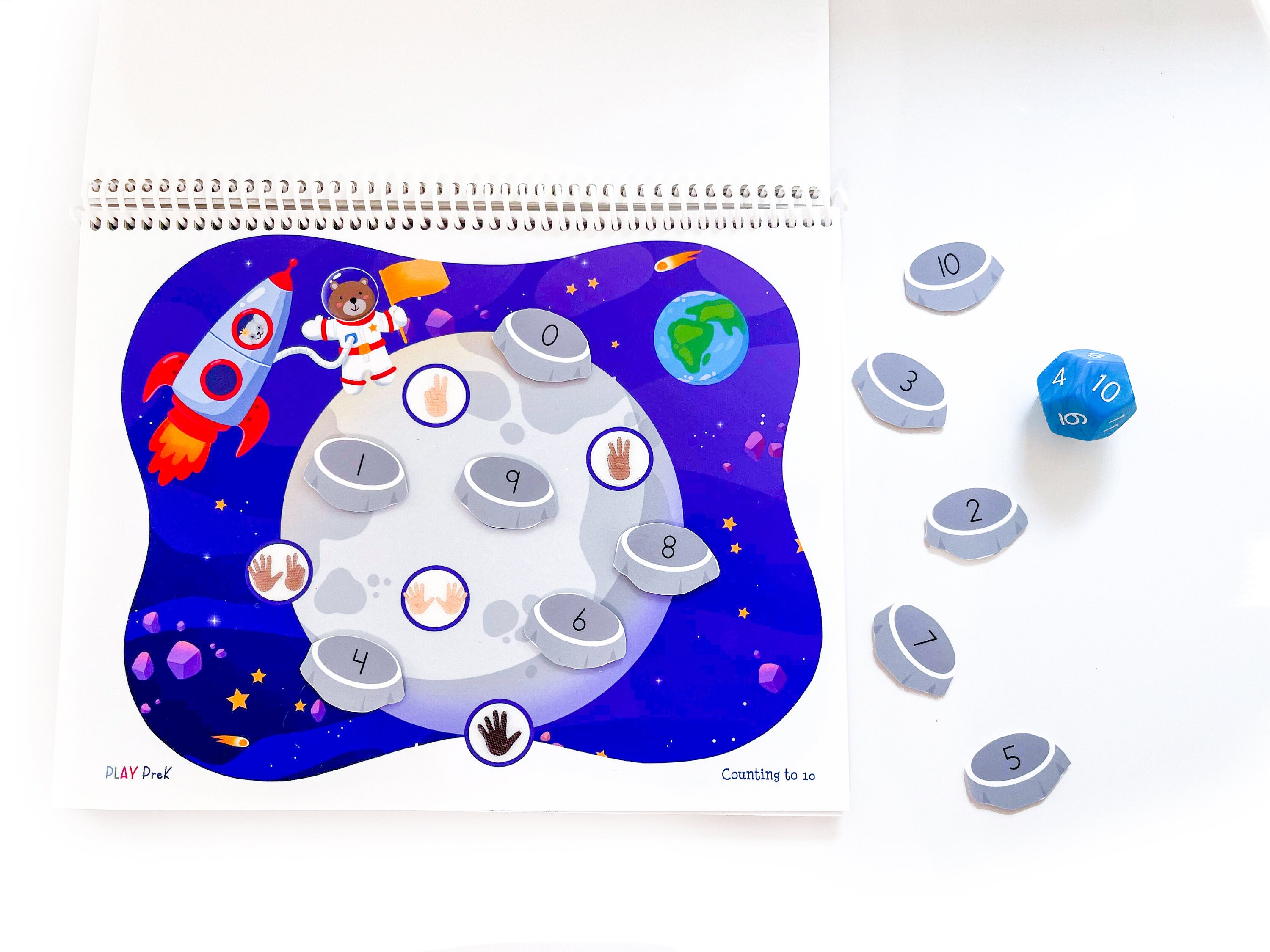 Space Learning Pack Learn Planets Moon Phases Counting Addition Lunar ...