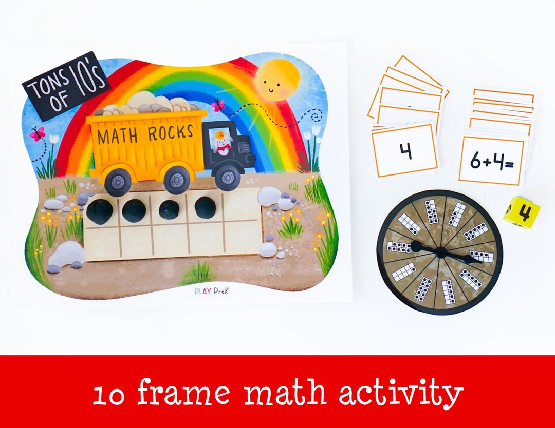 Make 10 Playmat Ten Frame Learning Early Addition Math Worksheet ...