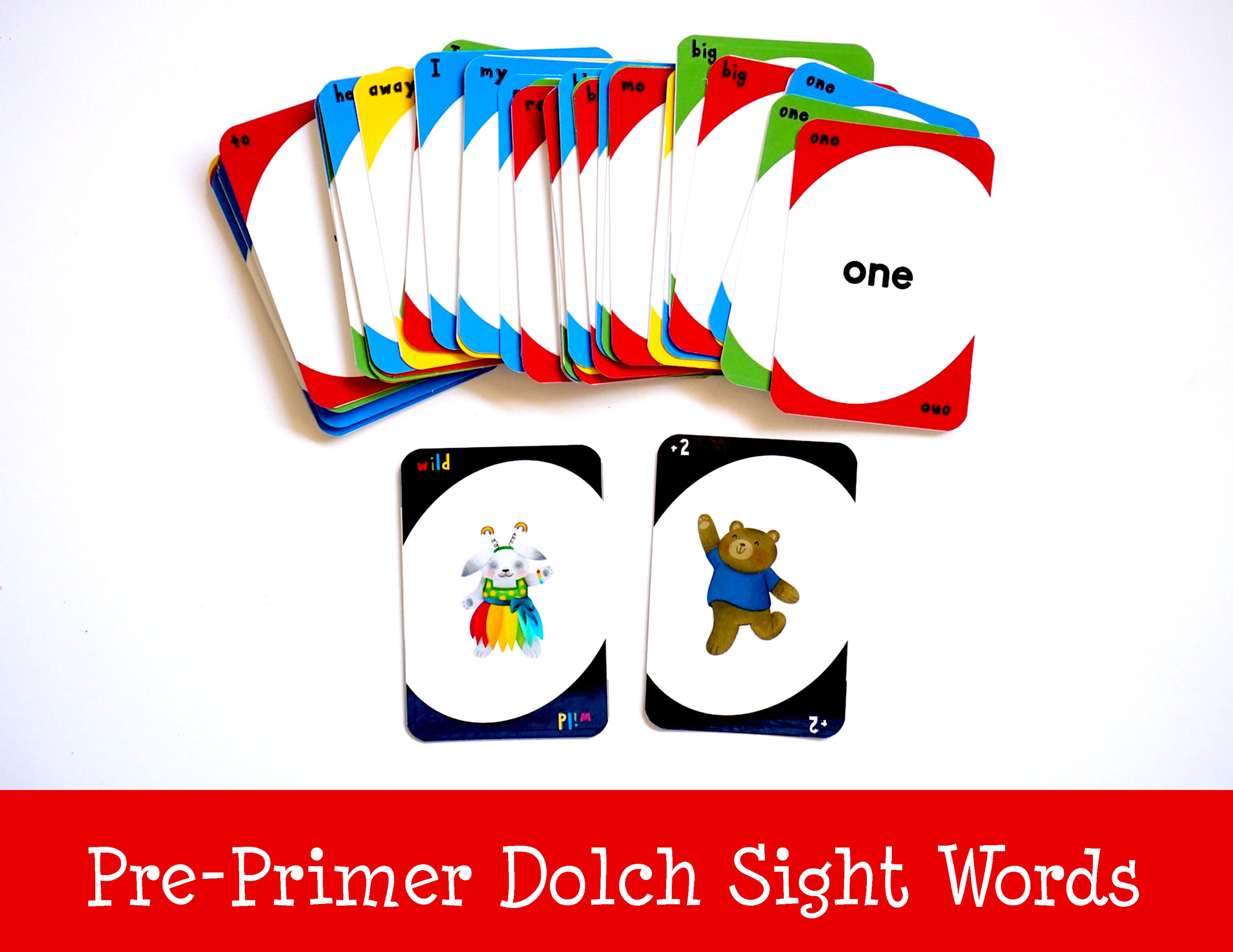 Pre-primer Dolch Sight Word Game Playcards Learn to Read Game Schooling ...