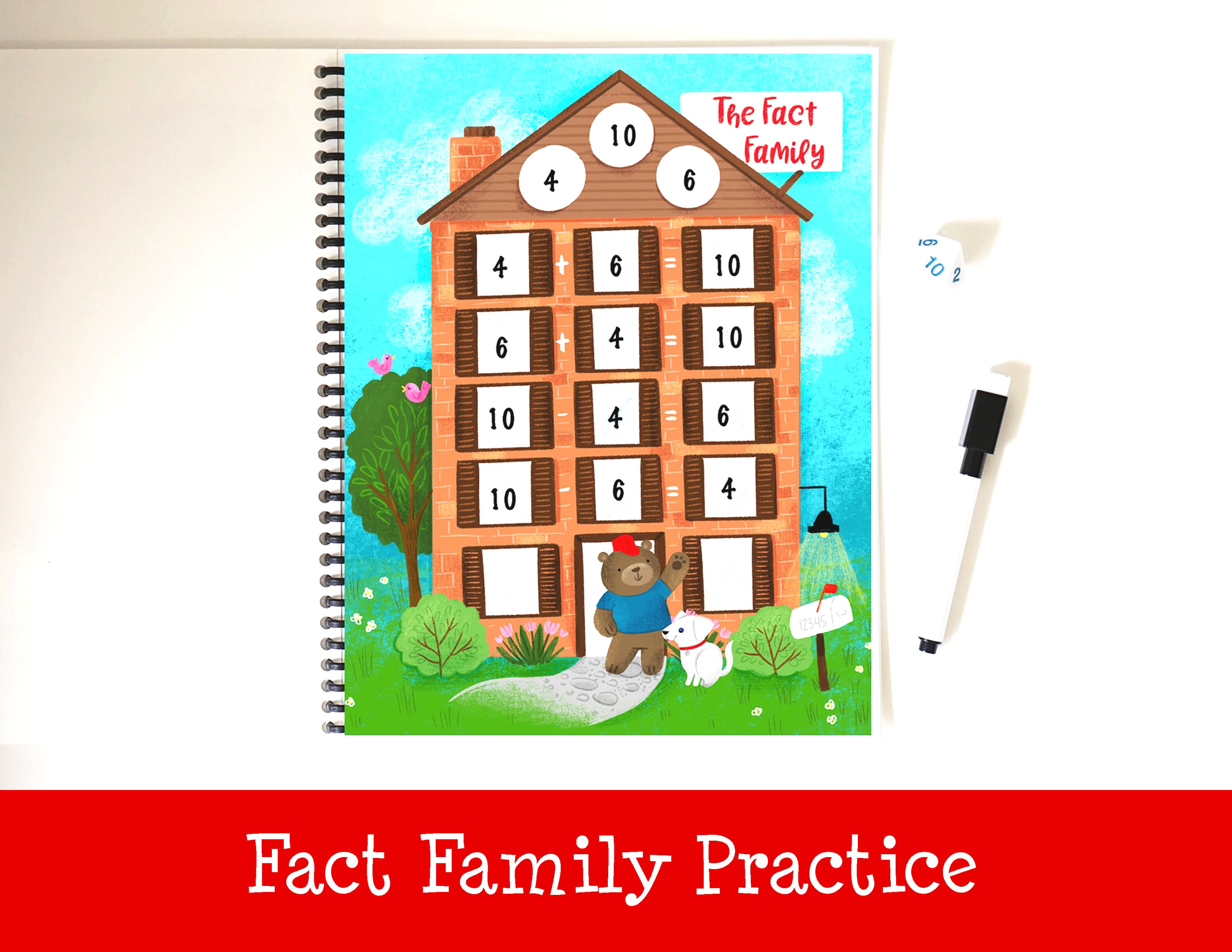 Fact Family House Printable