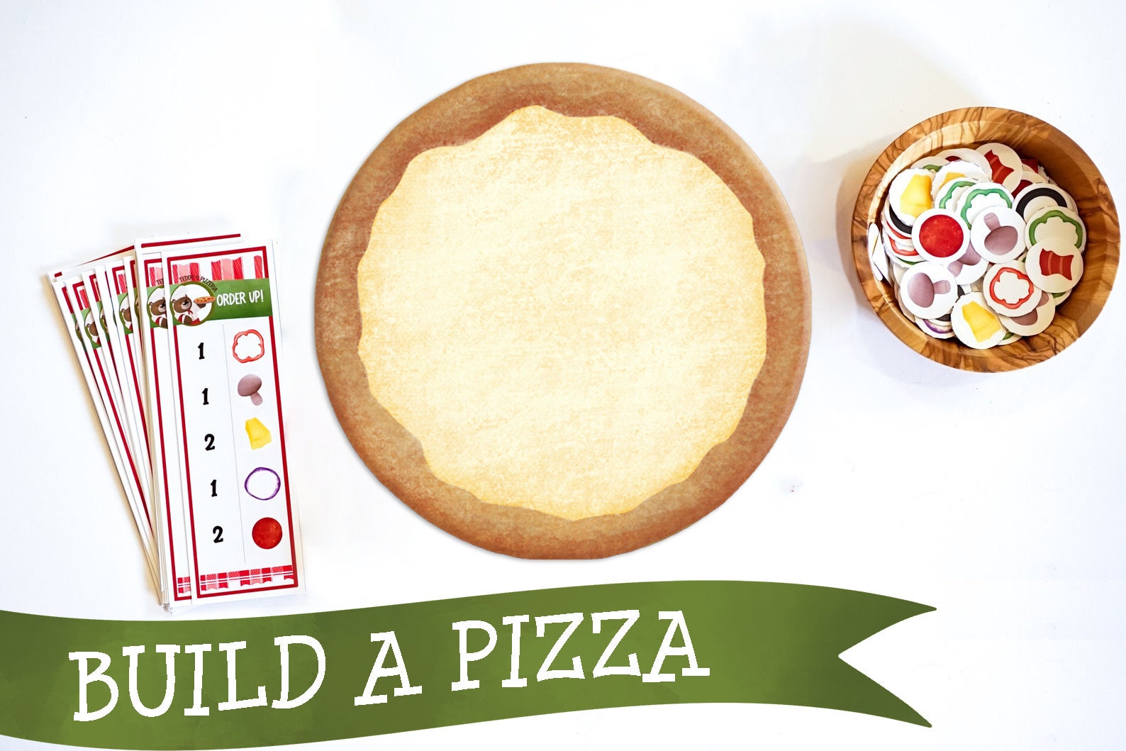 Build A Pizza PLAYset Pretend Play Preschool Printable Toddler ...