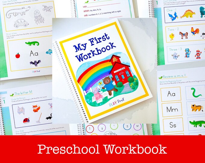 Open and Go Preschool Workbook | 290 Pages of Printable Activities ...