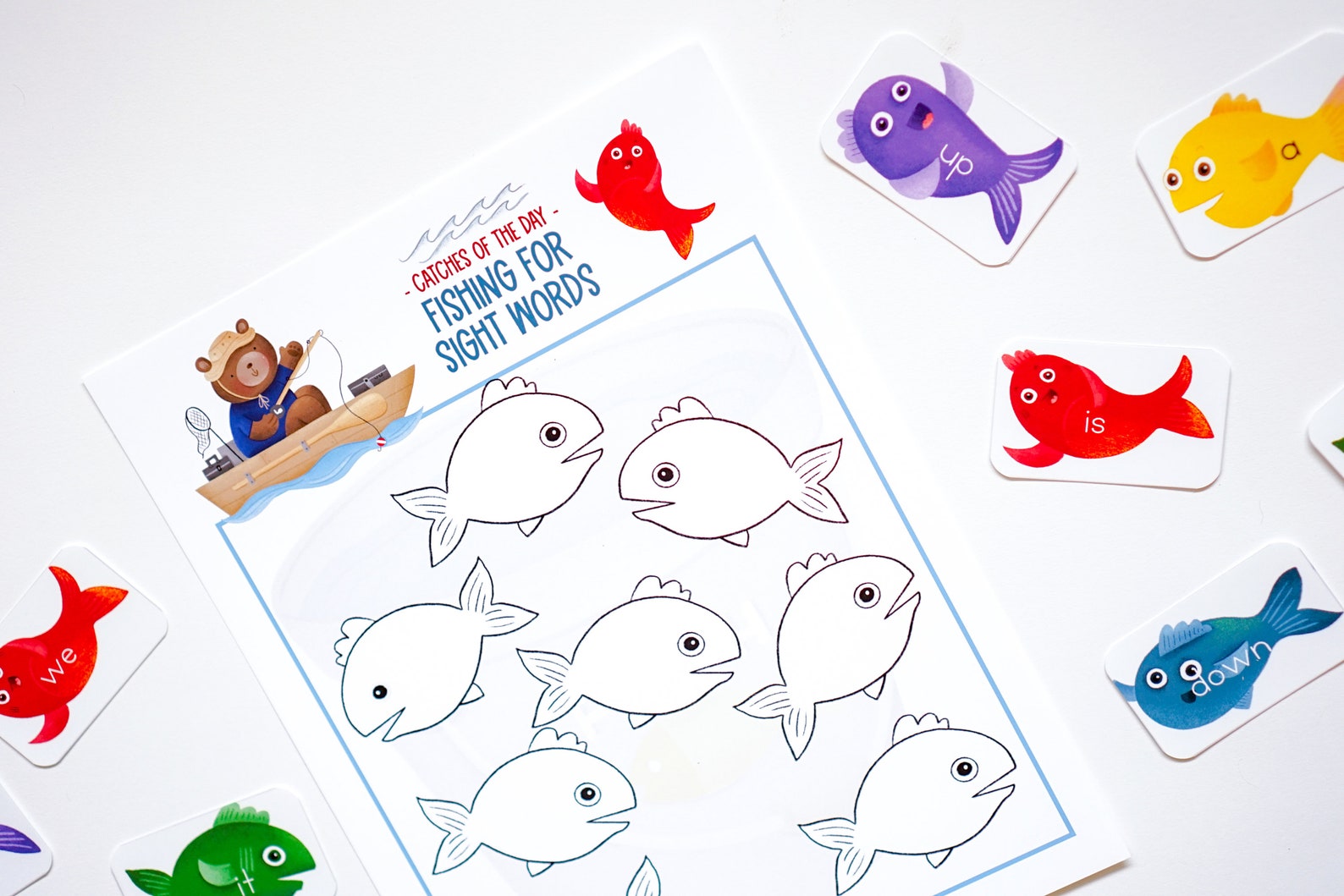 Sight Word Fishing All Dolch Sight Words Learn to Read Game Schooling ...