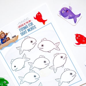 Sight Word Fishing All Dolch Sight Words Learn to Read Game Schooling ...