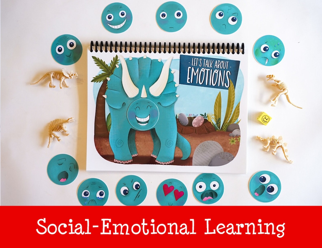 Dinosaur Emotions Chart, Printable Feelings Chart, Preschool, Social ...