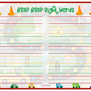 Dolch Sight Word Game Printable – Fun & Interactive Reading Center for ...