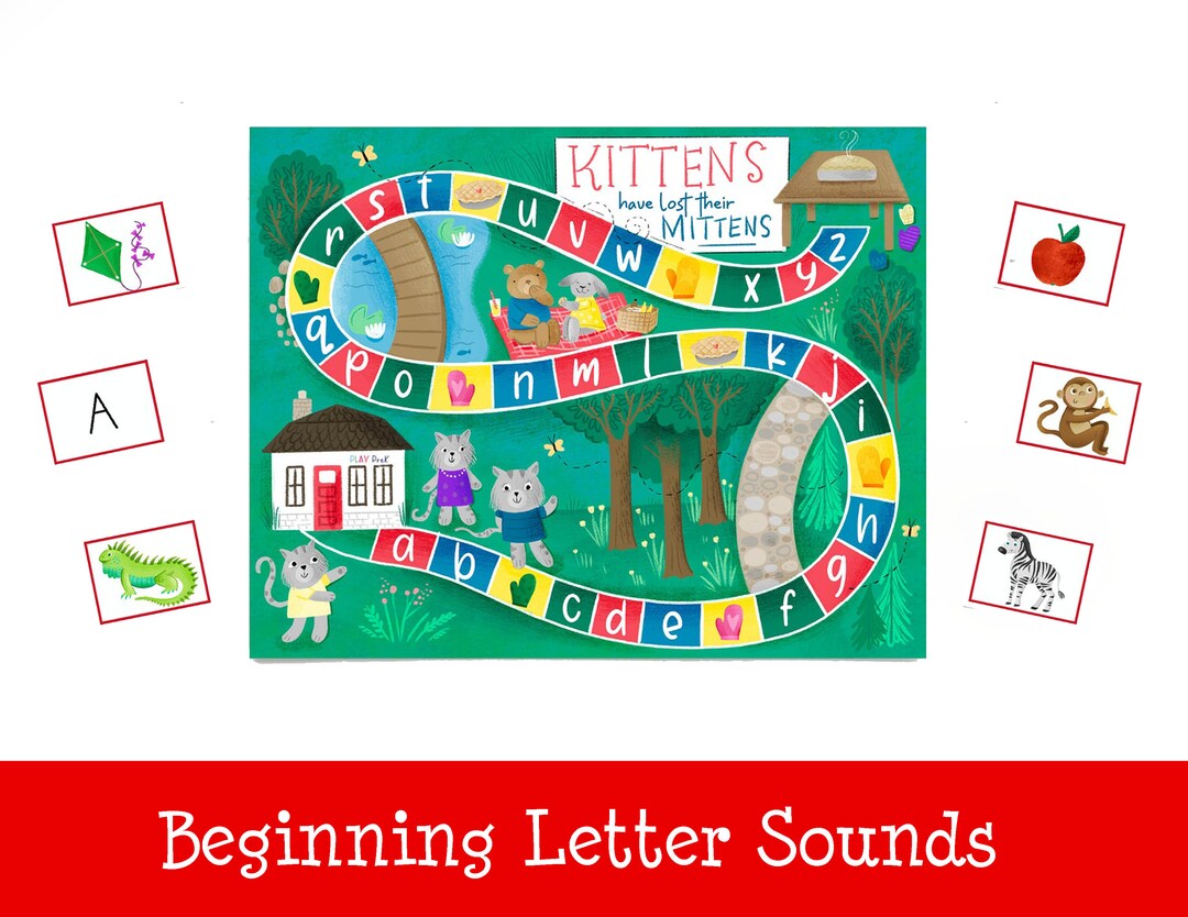 Beginning Letter Sounds Game | Phonics Activity | Alphabet Matching ...