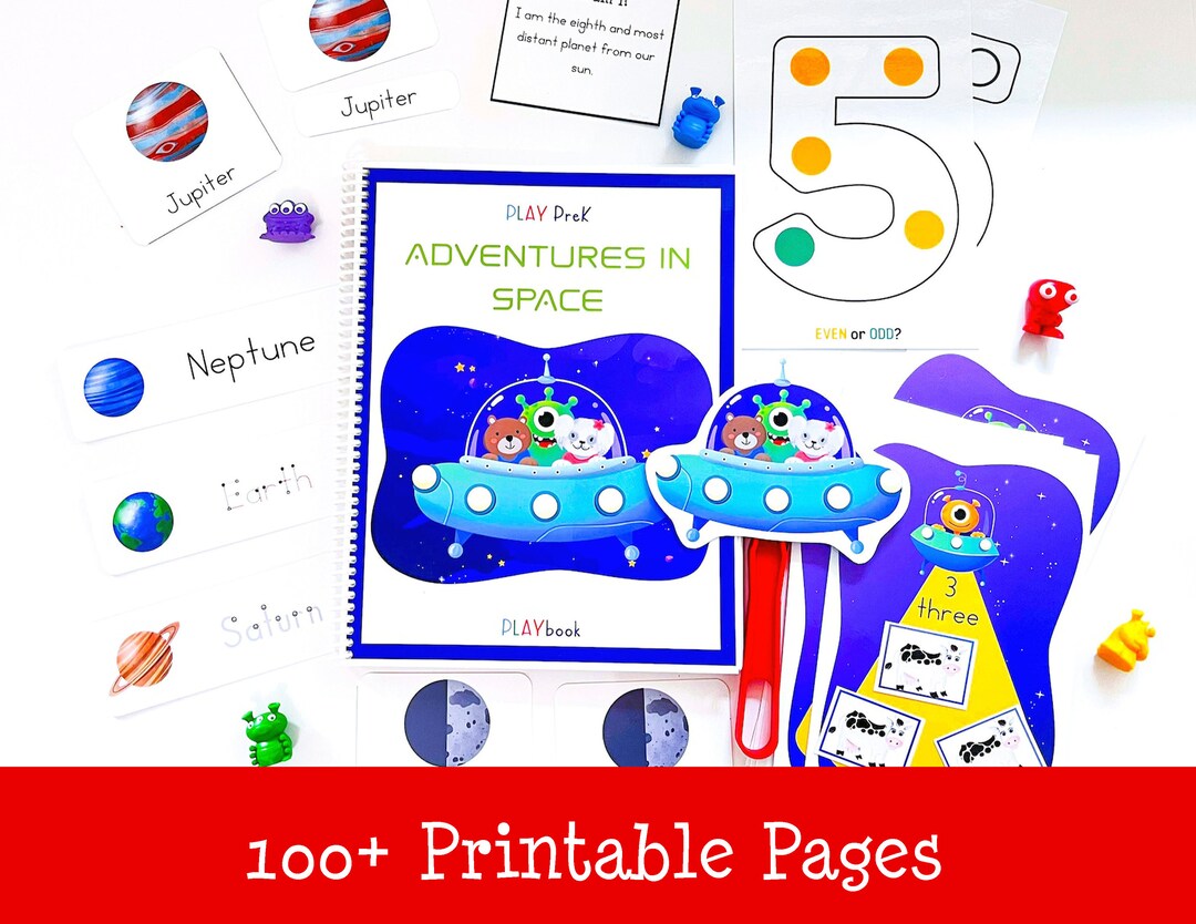 Space Learning Pack Learn Planets Moon Phases Counting Addition Lunar ...