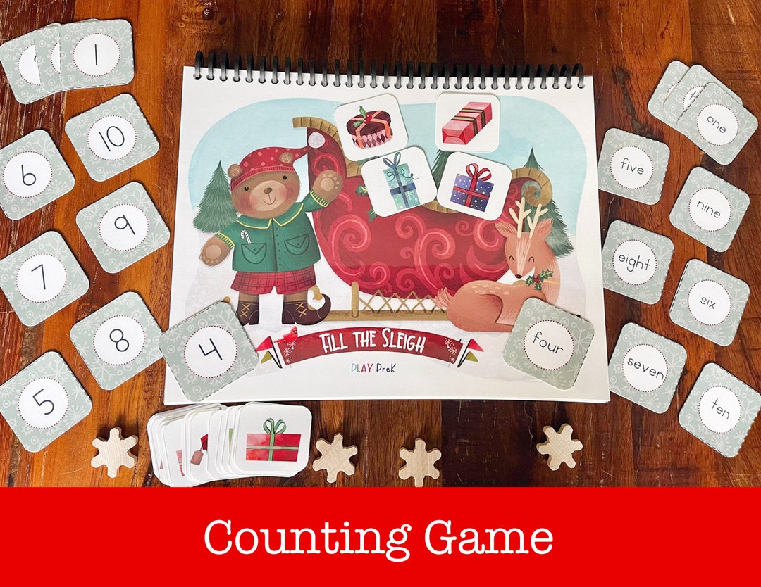 Fill the Sleigh Addition Counting Number Words Christmas School Play ...