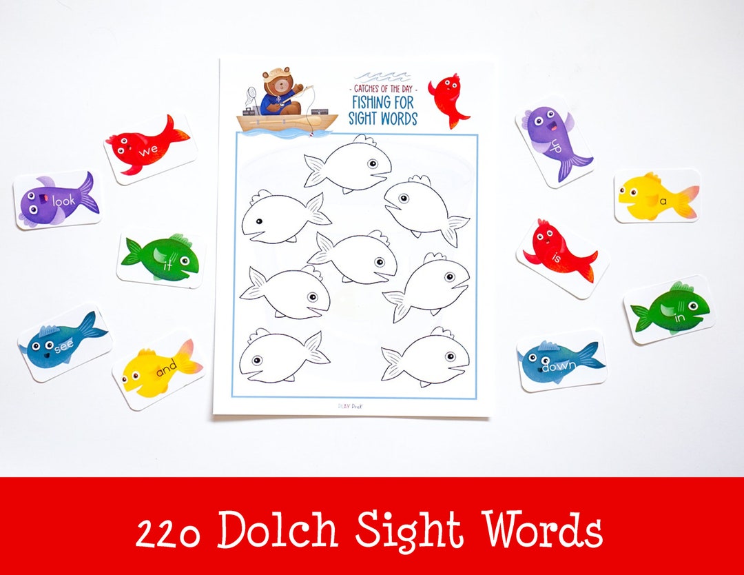Sight Word Fishing All Dolch Sight Words Learn to Read Game Schooling ...