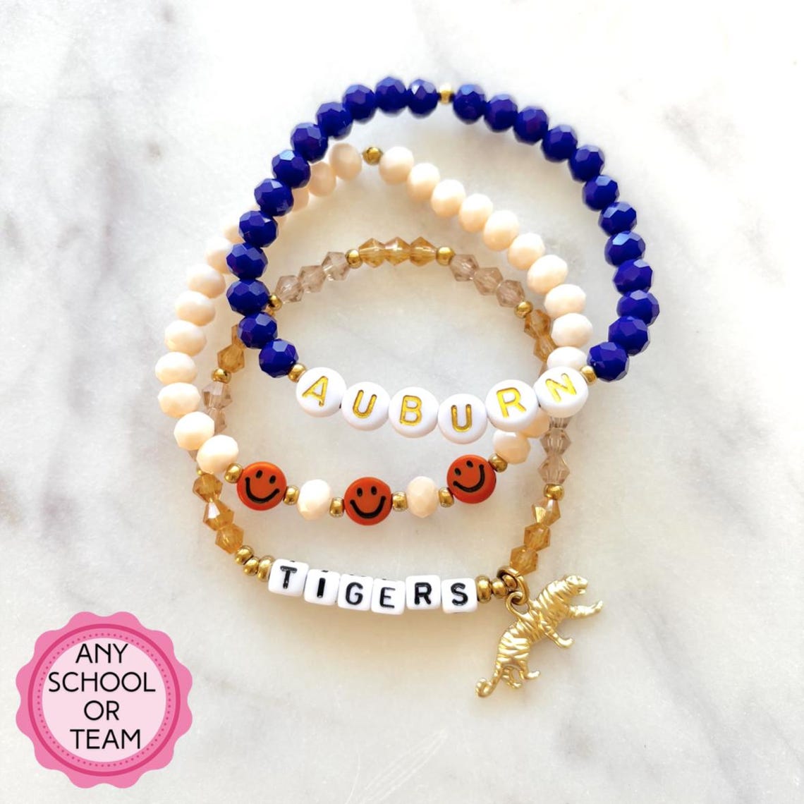 College or Sports Team Bracelet Stack of 3, Sports, SEC, University ...