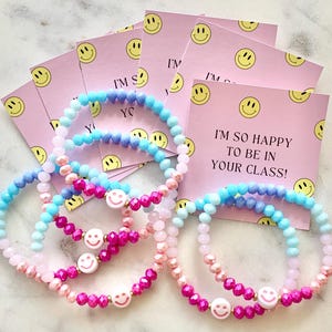 Back to School, Teacher Appreciation, Gift, Smiley Happy Face Beaded ...