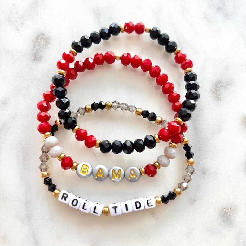College or Sports Team Bracelet Stack of 3, Sports, SEC, University ...