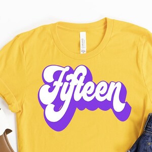 15th Birthday Shirt Retro Birthday Girl,fifteen,15th Birthday Gift ...