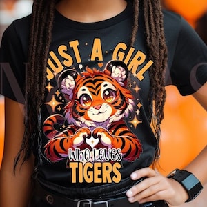 Tiger Shirt, Just a Girl Who Loves Tigers, Tiger Birthday, Circus ...