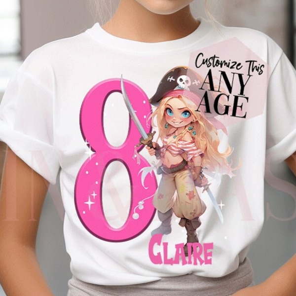 Girls Pirate Shirt - Etsy