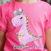 Girl Dinosaur Name Shirt, CUSTOM Dinosaur Shirts Kids, Girl Dinosaur ...