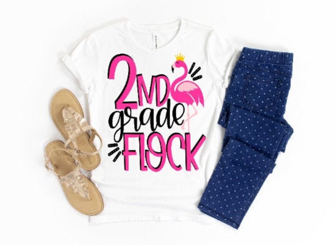 2nd Grade Shirt Girl Second Grade 2 Flockfirst Day of School - Etsy