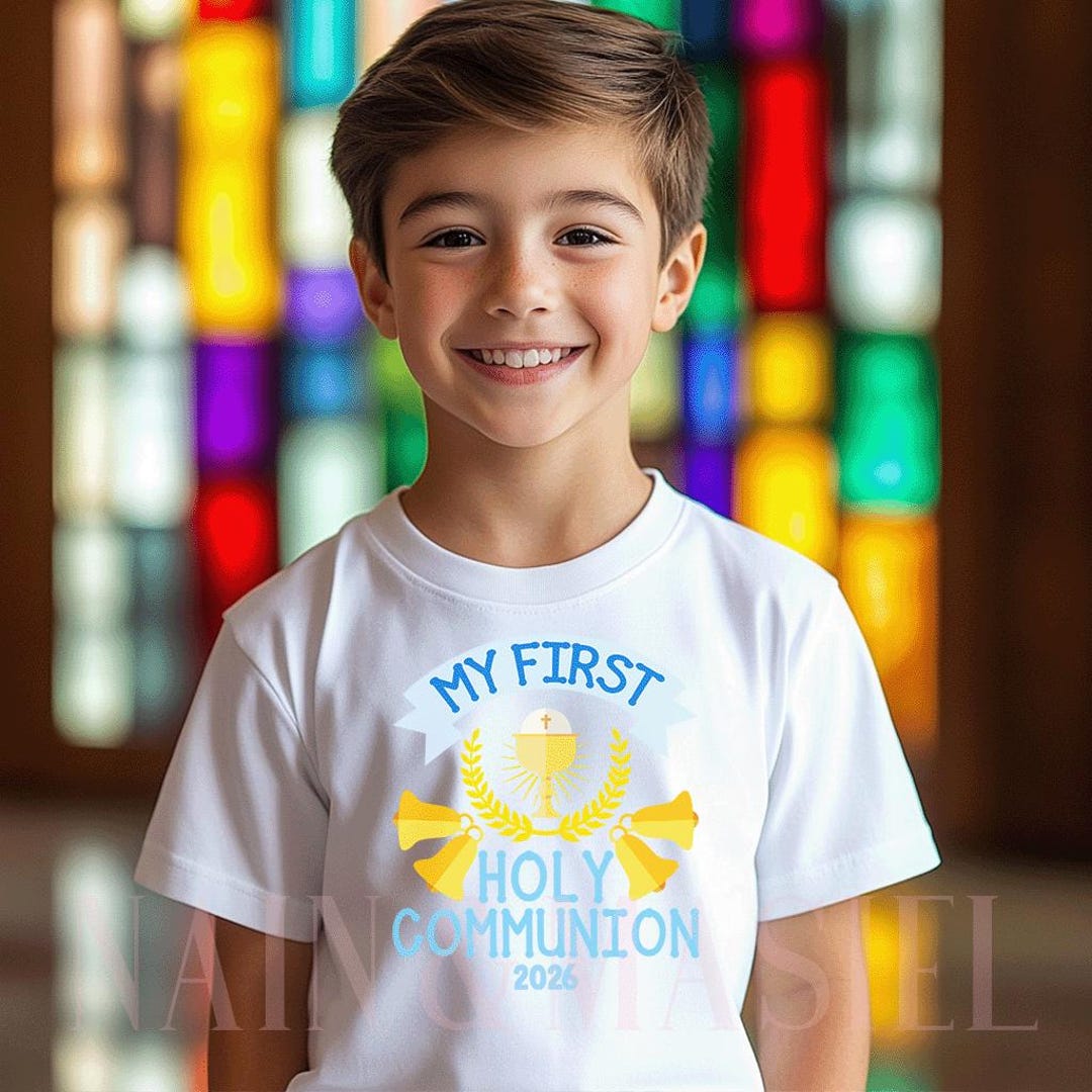2026 My First Holy Communion Shirt, Boys 1st Communion Shirt, First ...