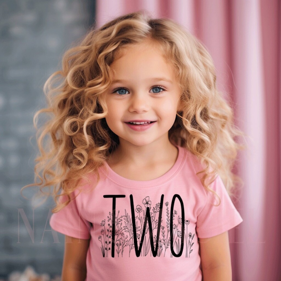 2nd Birthday Girl Shirt Wildflower, 2nd Birthday Gift, Two Birthday ...