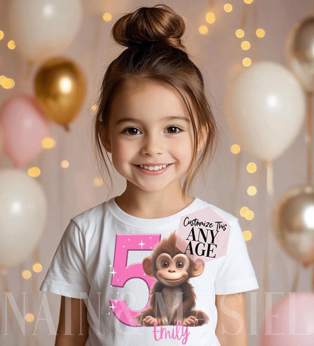 Monkey Birthday Shirt, Birthday Girl Shirt, Monkey Birthday, Monkey ...