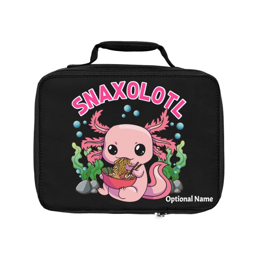 Axolotl Lunch Bag Kids, Axolotl Snacks, Snaxolotl, Axolotl Ramen, Pho ...