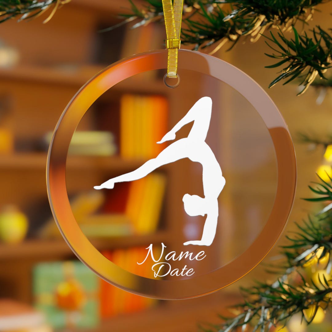 Gymnastics Ornament, Custom Gymnastics Christmas Ornament, Gymnastics ...