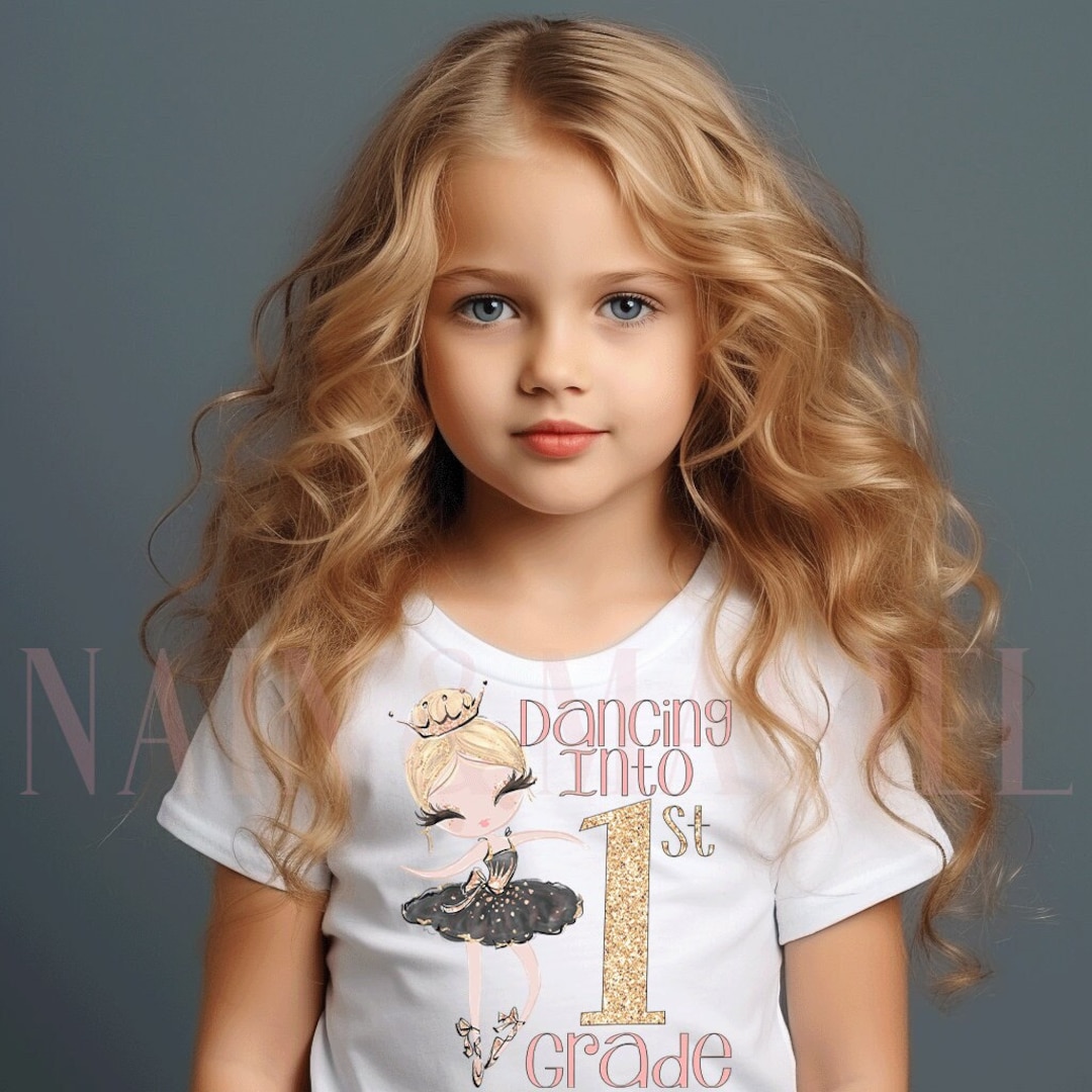1st Grade Shirt Girl Ballerina Dancing First Day of School Shirt,1st ...