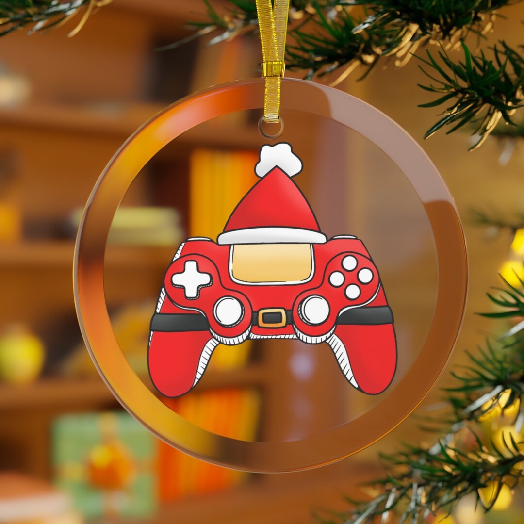 Video Game Christmas Ornament, Gamer Ornament, Santa Video Game ...