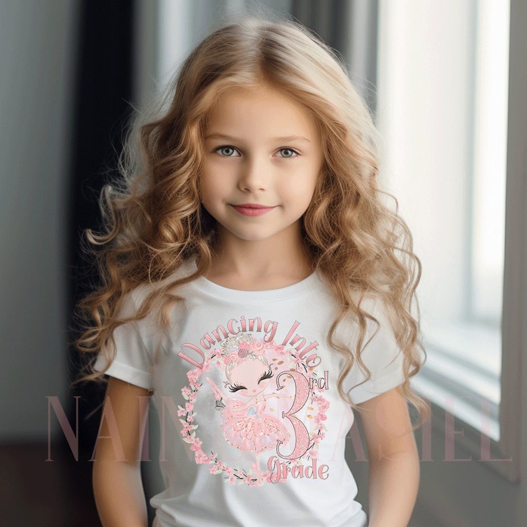 3rd Grade Shirt Girl Ballerina Dancing First Day of School Shirt,1st ...