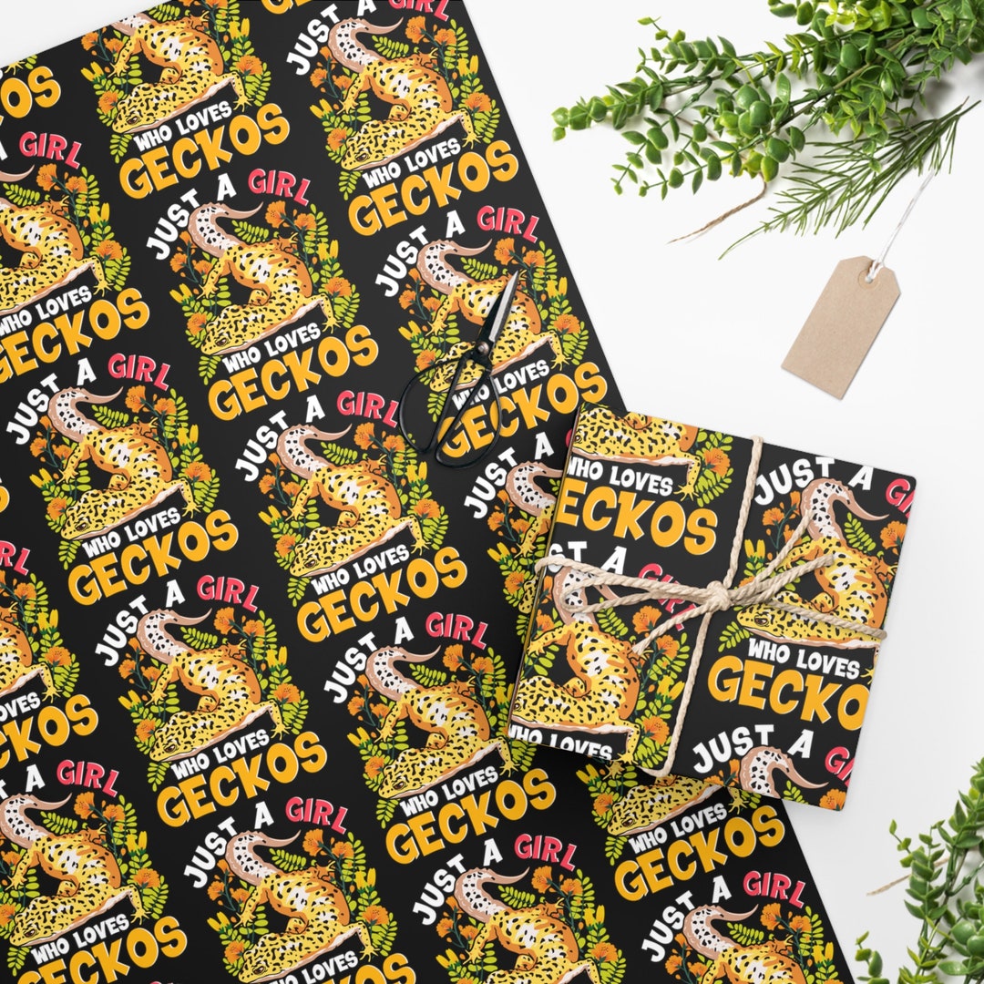 Gecko Gifts, Gecko Wrapping Paper, Gecko Gift Wrap, Gecko Birthday ...