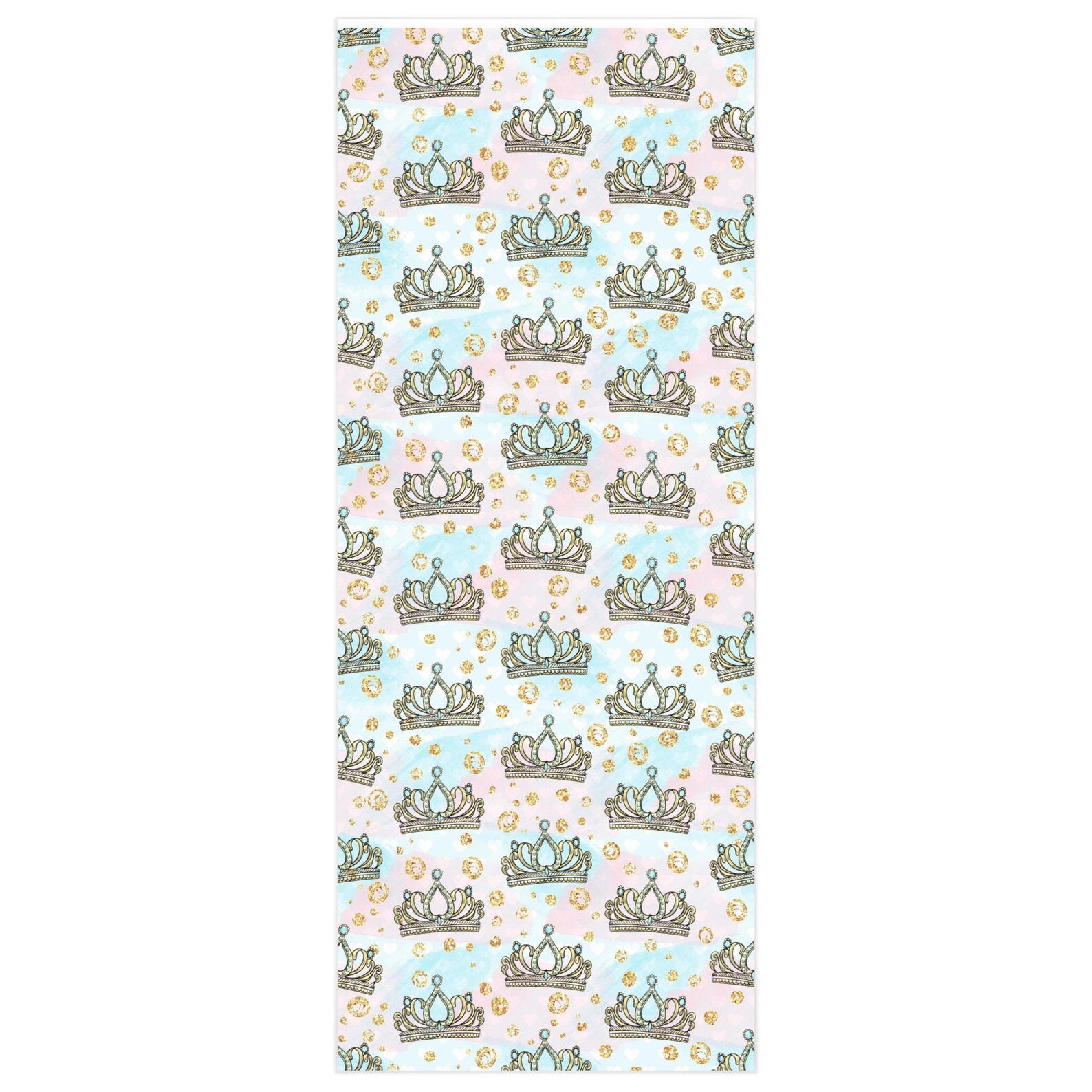 Princess Birthday Wrapping Paper, Birthday Tiara, Girls Birthday Gift ...